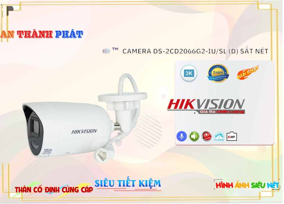 Hình ảnh DS-2CD2066G2-IU/SL(D) Hikvision Camera giám Sát